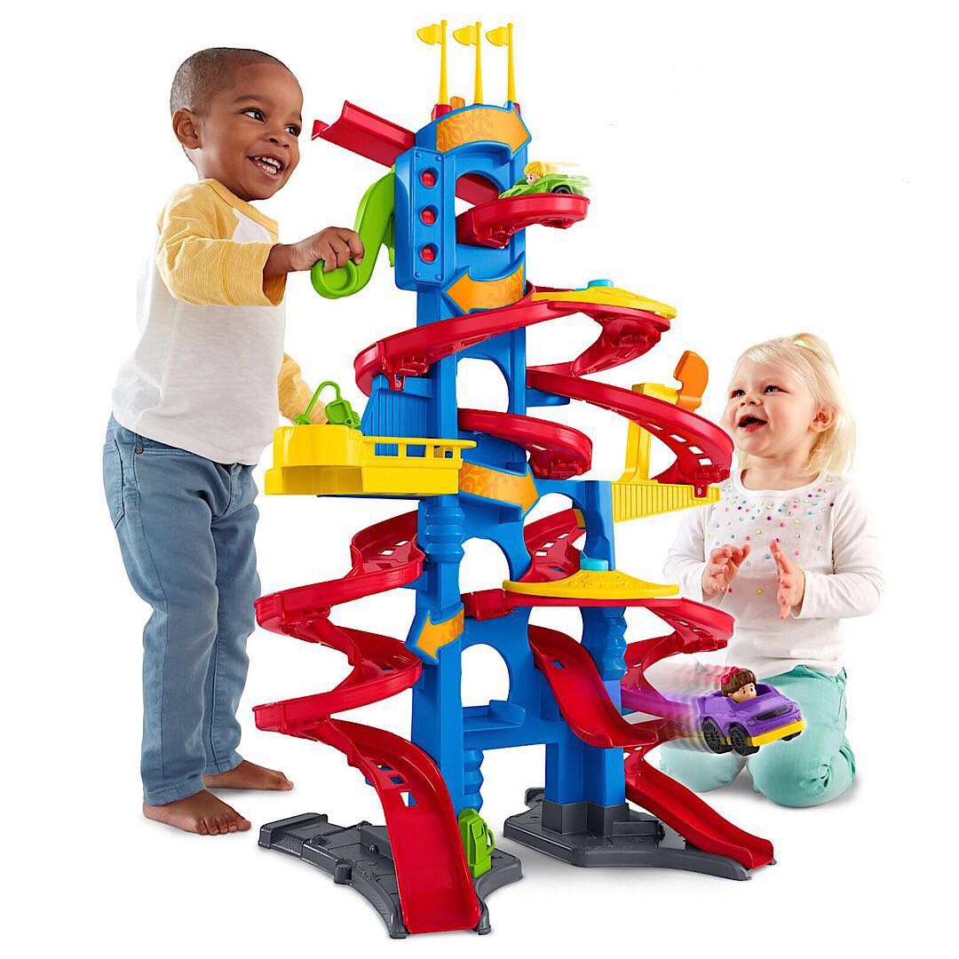(In-Stock) Fisher-Price Friends Little People Take Turns Skyway Playset ...