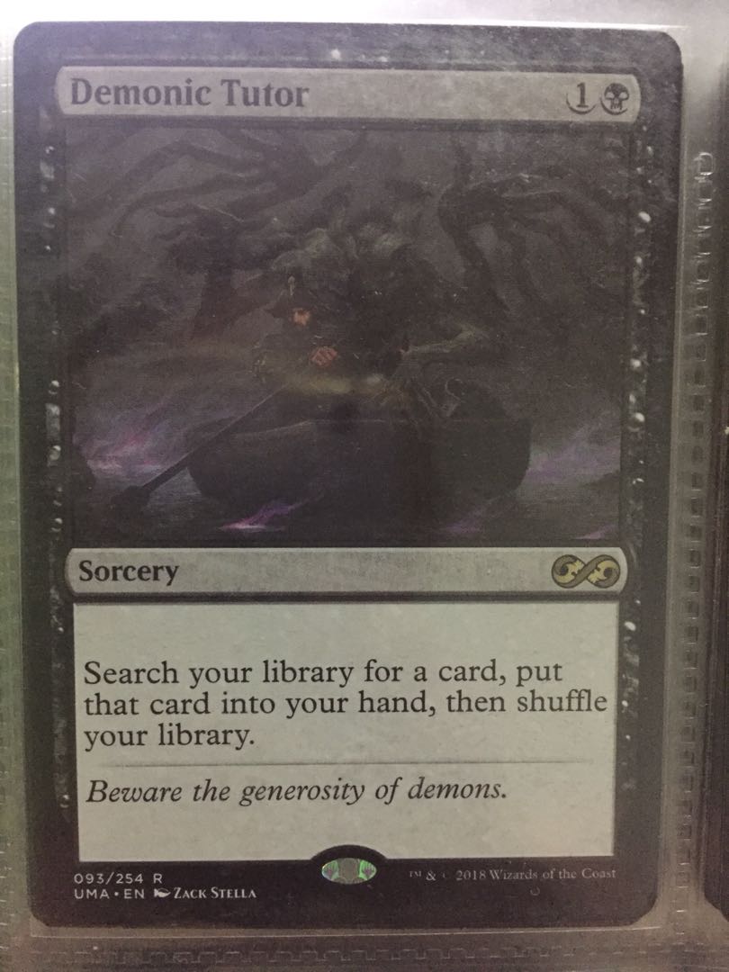 MTG Demonic Tutor, Hobbies & Toys, Toys & Games on Carousell