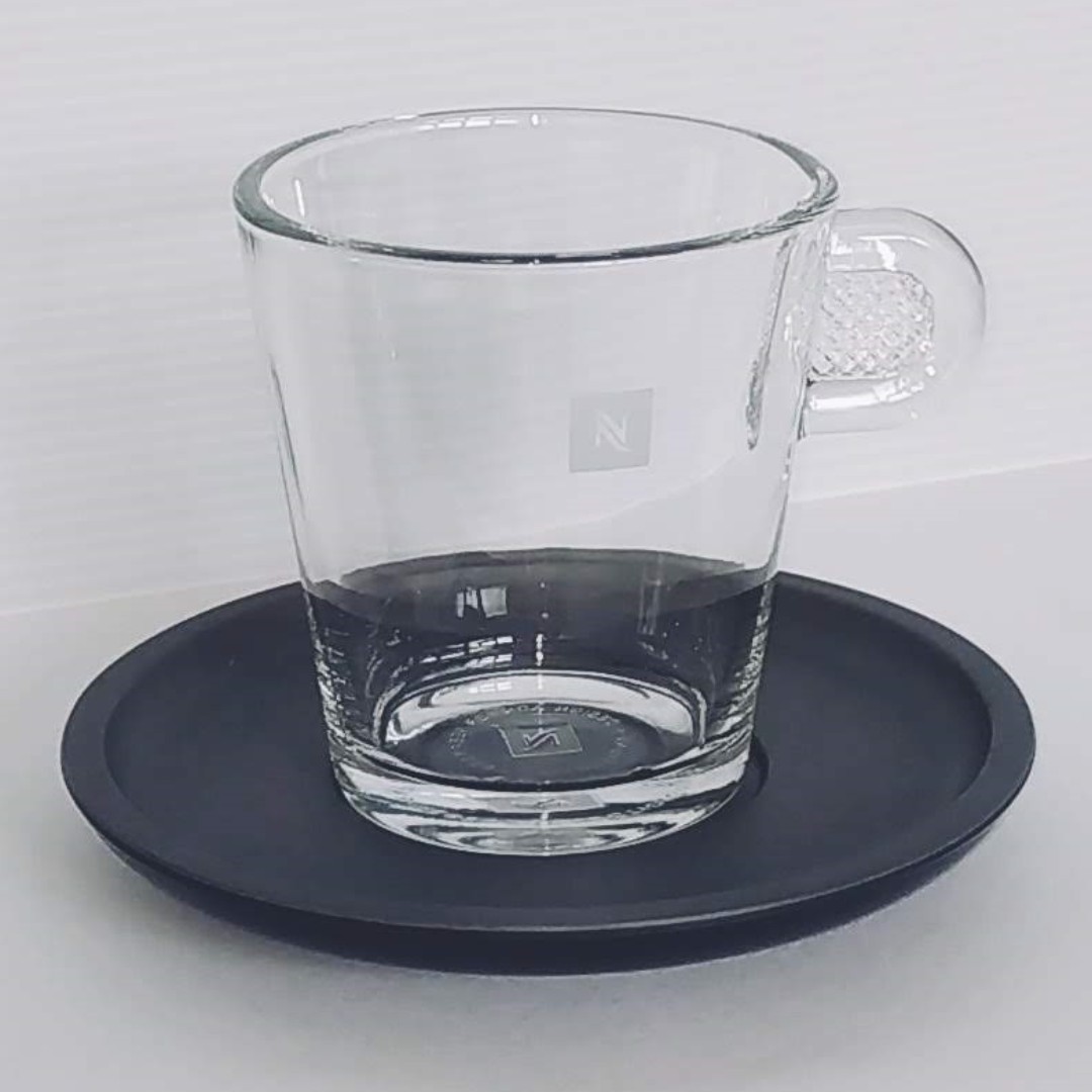 Nespresso VIEW Lungo cups and saucers x2 in original box, Furniture ...