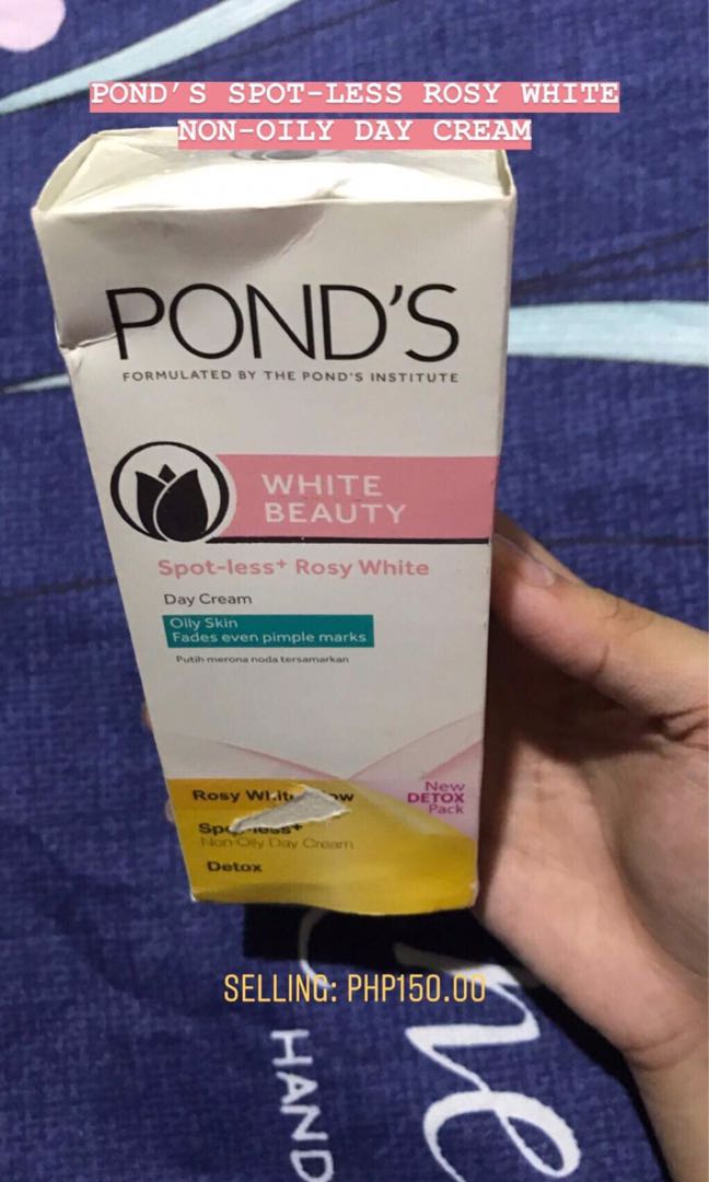 Pond’s Spot-Less Rosy White Non-Oily Day Cream, Beauty & Personal Care ...