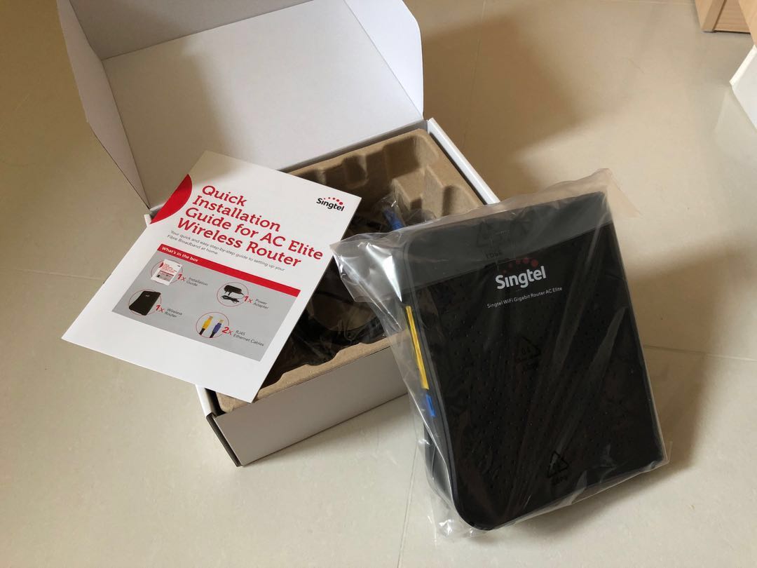 SingTel Wireless AC Elite Router, Computers & Tech, Parts & Accessories ...