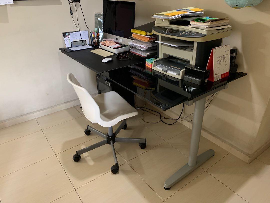 Used Home office Table with Chair, Furniture & Home Living, Furniture ...