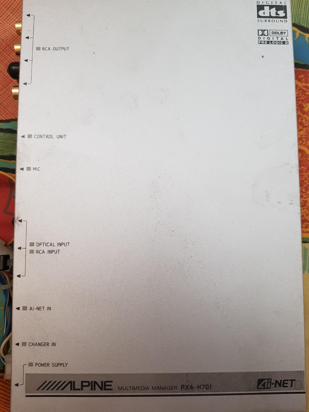 Alpine pxa 701 with remote controller, Car Accessories, Accessories on ...