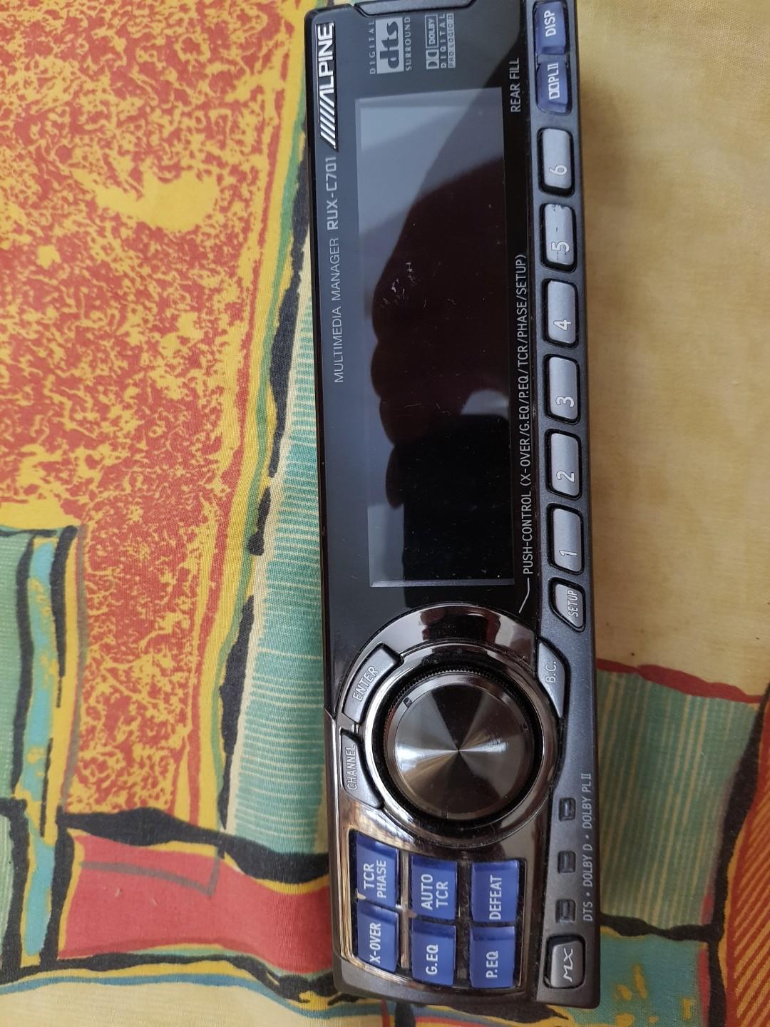 Alpine pxa 701 with remote controller, Car Accessories, Accessories on ...