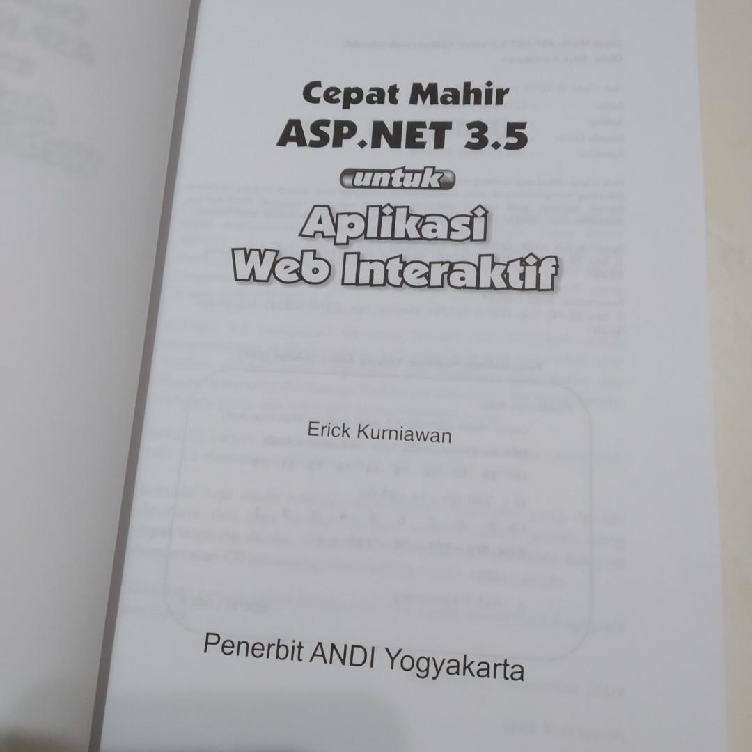 Buku belajar programming coding pemrograman asp.net website free cd like new, Buku & Alat Tulis ...