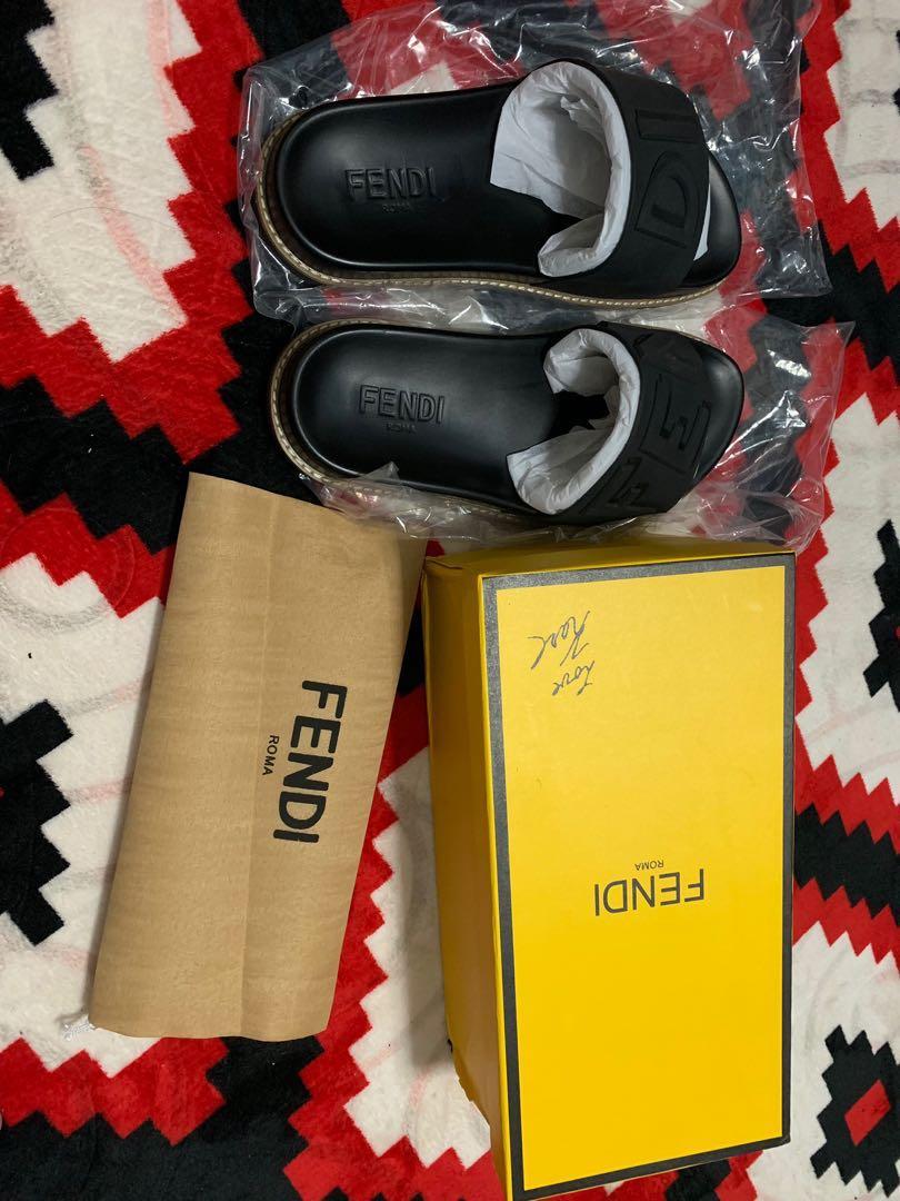 Fendi slides, Men's Fashion, Footwear, Flipflops and Slides on Carousell