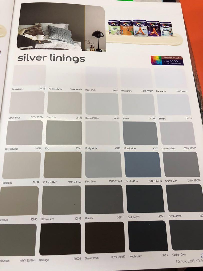 Grey wall paint ICI dulux, Furniture & Home Living, Home Decor, Wall ...