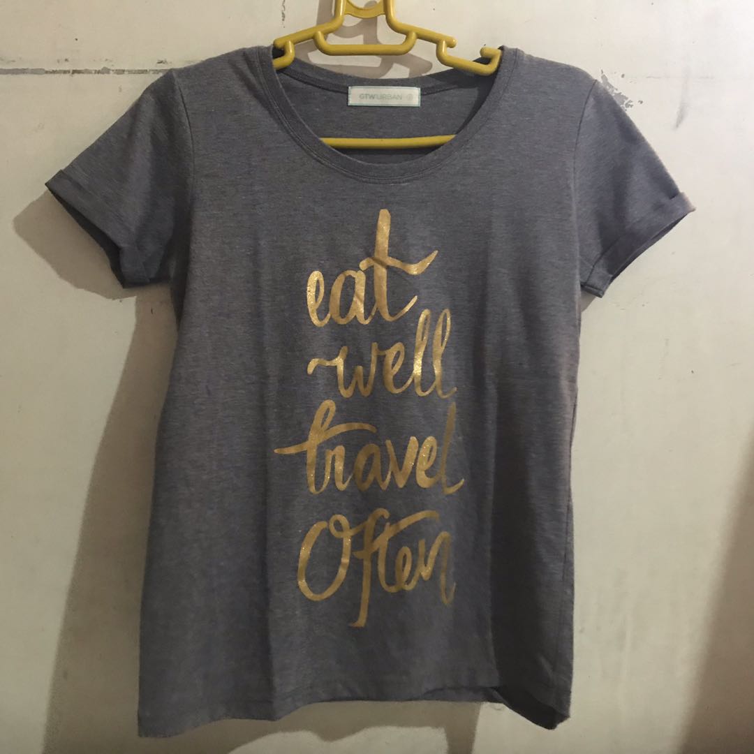 GTWUrban Gray Statement Shirt, Women's Fashion, Tops, Shirts on Carousell