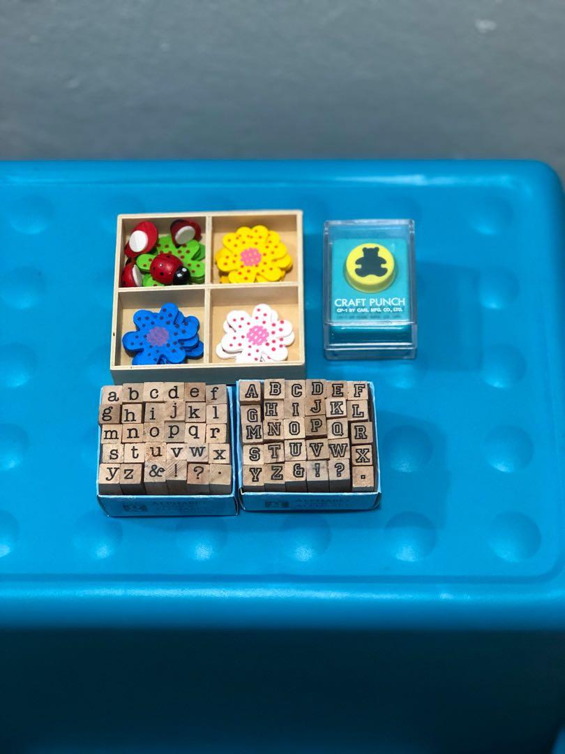 Letter Ink Stamp Set, Hobbies & Toys, Stationery & Craft, Craft ...