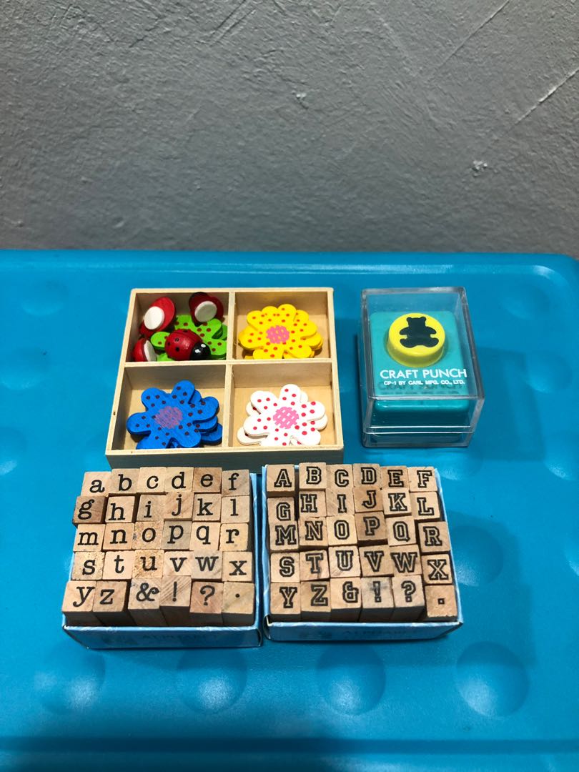 Letter Ink Stamp Set, Hobbies & Toys, Stationery & Craft, Craft ...