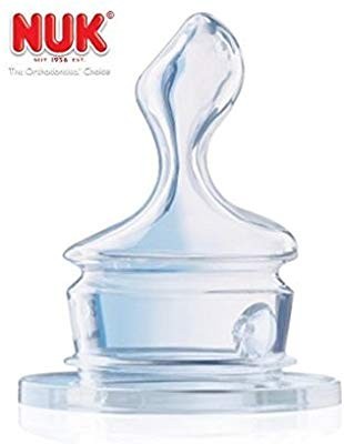NUK Classic Orthodontic Standard Bottle Neck Teat Silicone Nipple ...