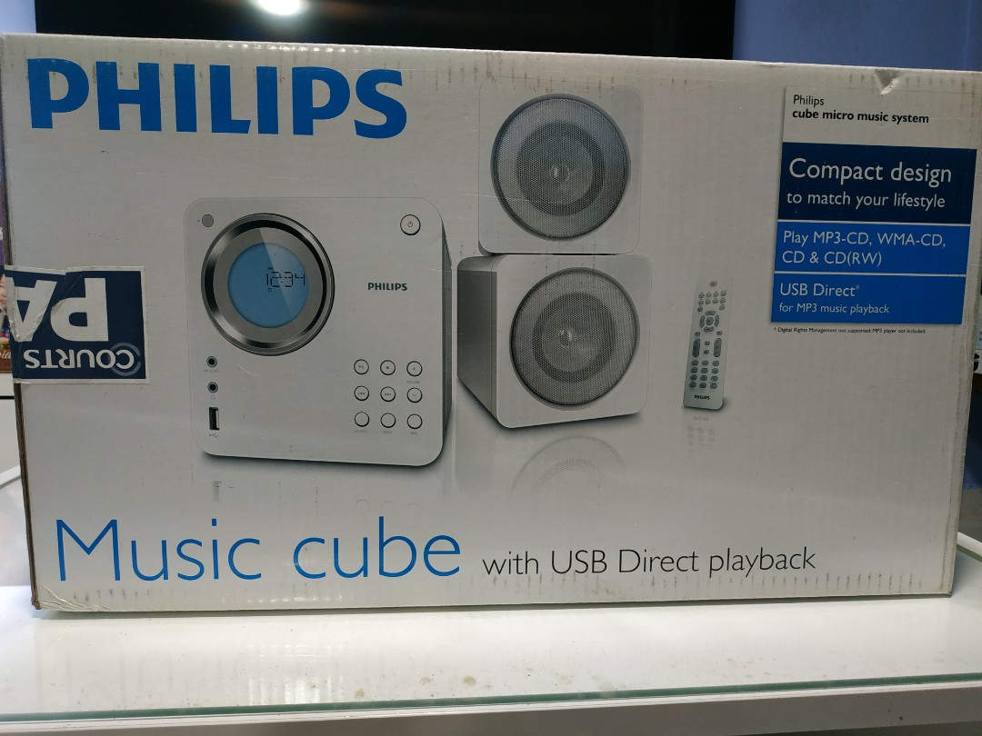 Philips Cube Micro Music System, TV & Home Appliances, TV ...