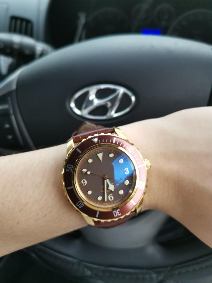 (SALES) SEIKO SNZH60 MOD TUDOR BLACK BAY BRONZE, Luxury, Watches on ...