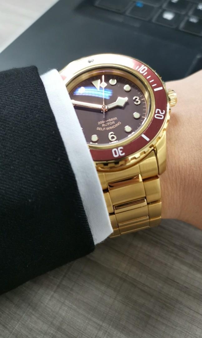 (SALES) SEIKO SNZH60 MOD TUDOR BLACK BAY BRONZE, Luxury, Watches on ...