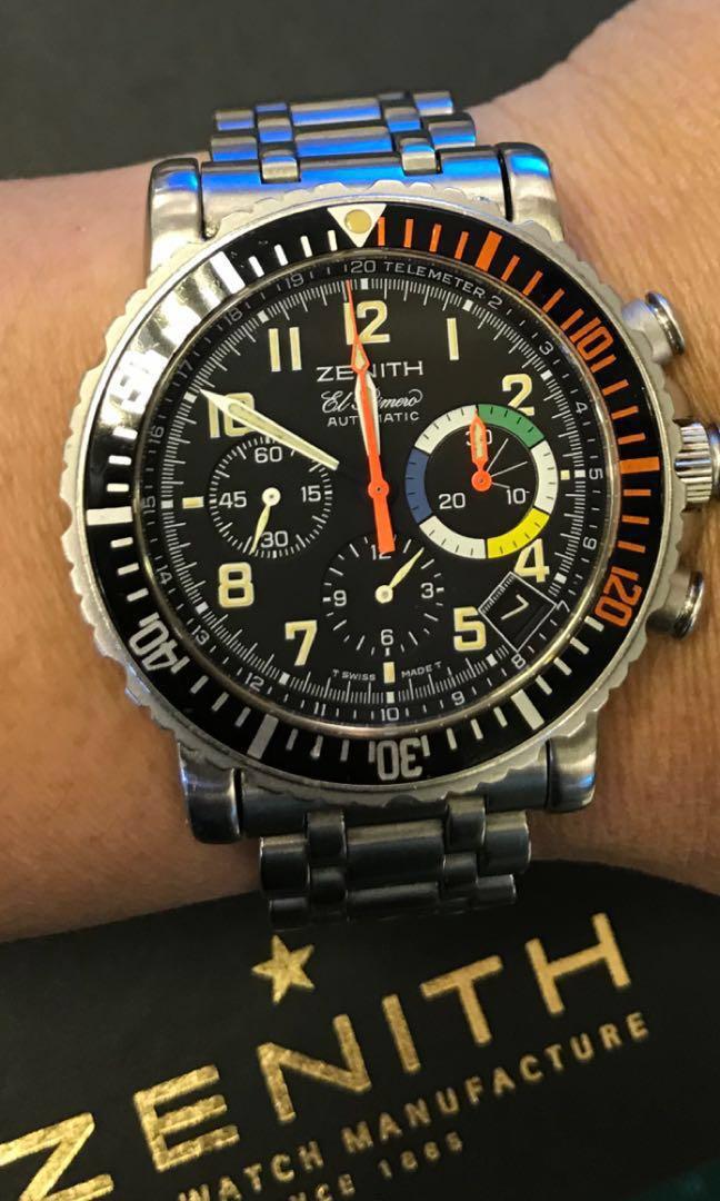 (Sold to a Very Nice gentleman) Zenith Rainbow Chronograph flyback El ...
