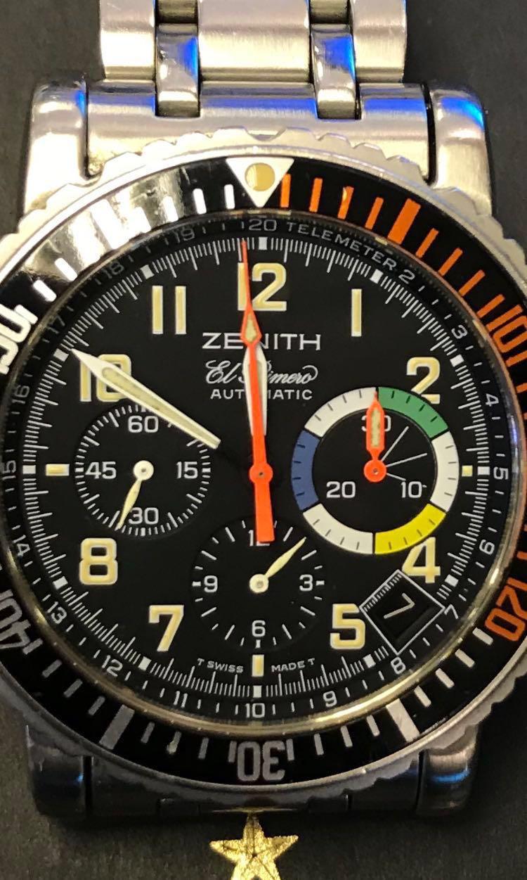(Sold to a Very Nice gentleman) Zenith Rainbow Chronograph flyback El ...