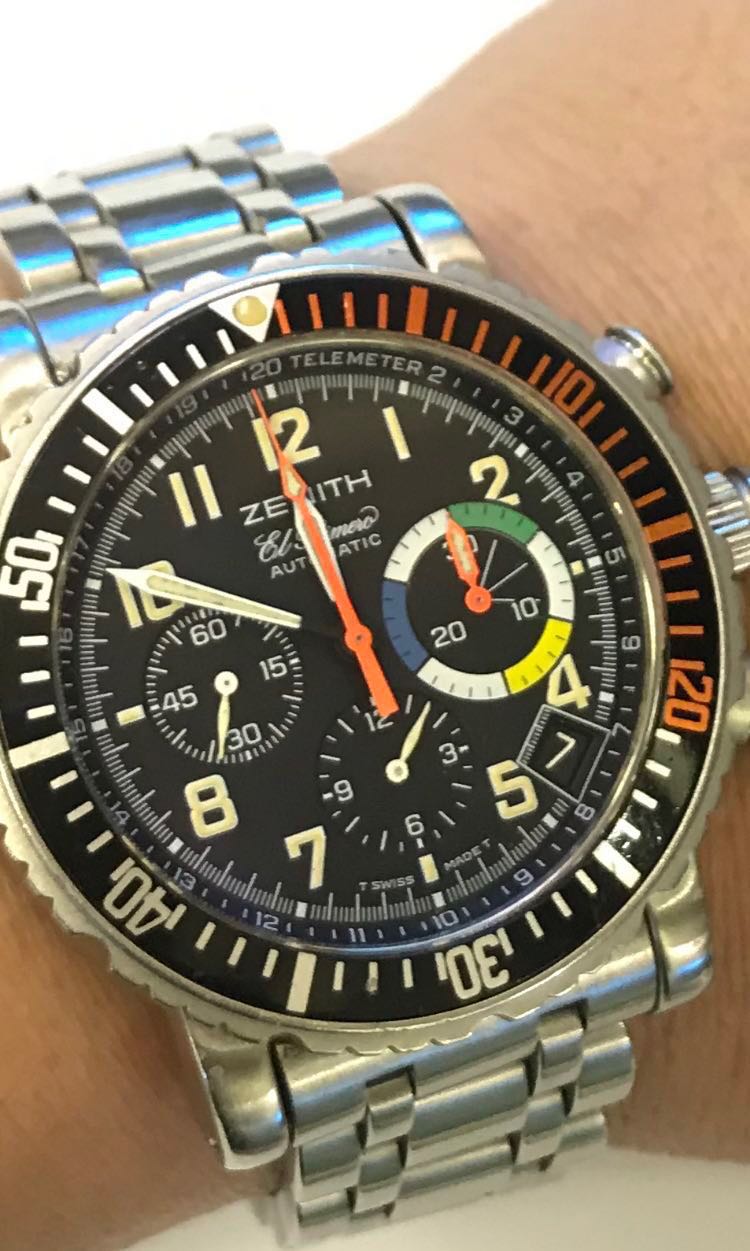 (Sold to a Very Nice gentleman) Zenith Rainbow Chronograph flyback El ...