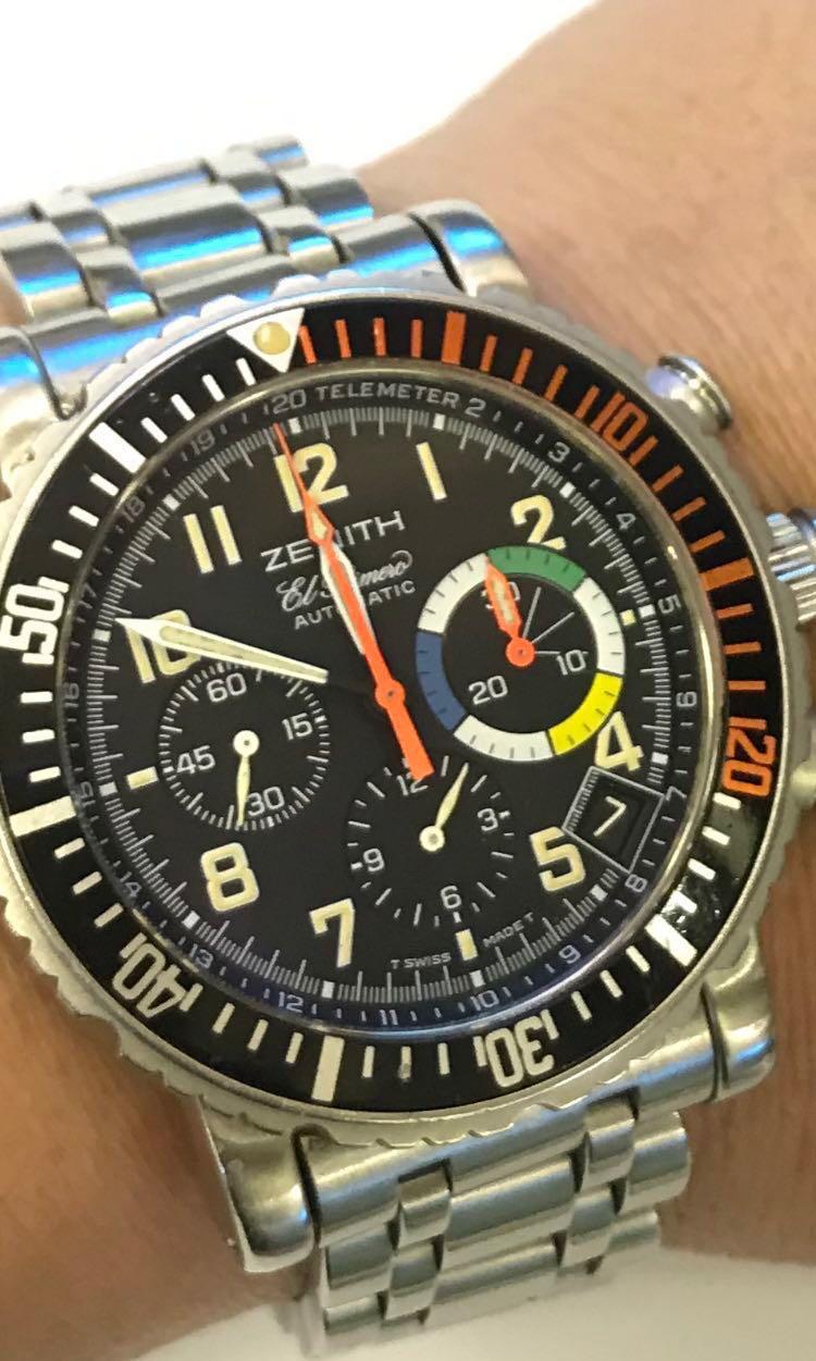 (Sold to a Very Nice gentleman) Zenith Rainbow Chronograph flyback El ...