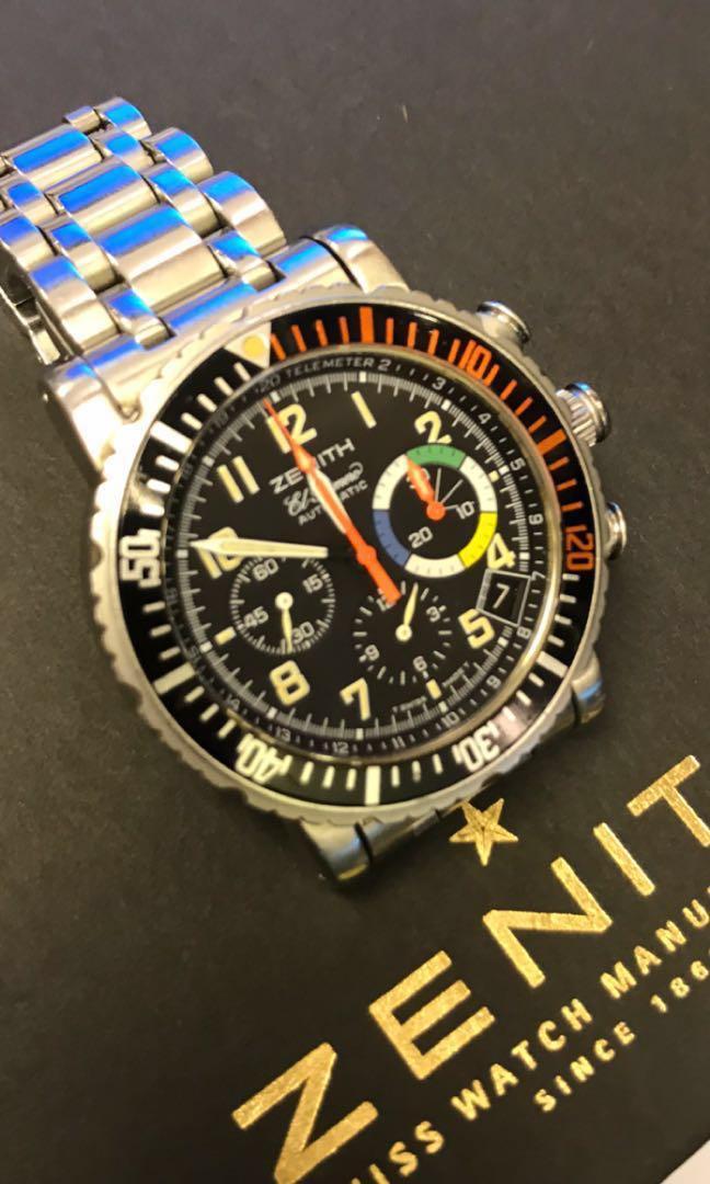 (Sold to a Very Nice gentleman) Zenith Rainbow Chronograph flyback El ...