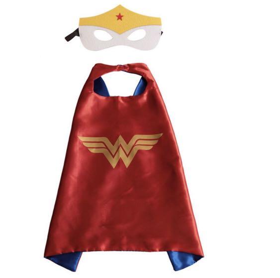 Superhero Wonder Woman cape and mask costume, Babies & Kids, Babies ...