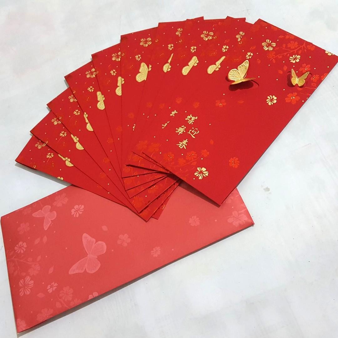 2019 BNP Paribas 3D Butterfly Red Packet/ Ang Pao/ Ang Pow/ Ang Bao ...