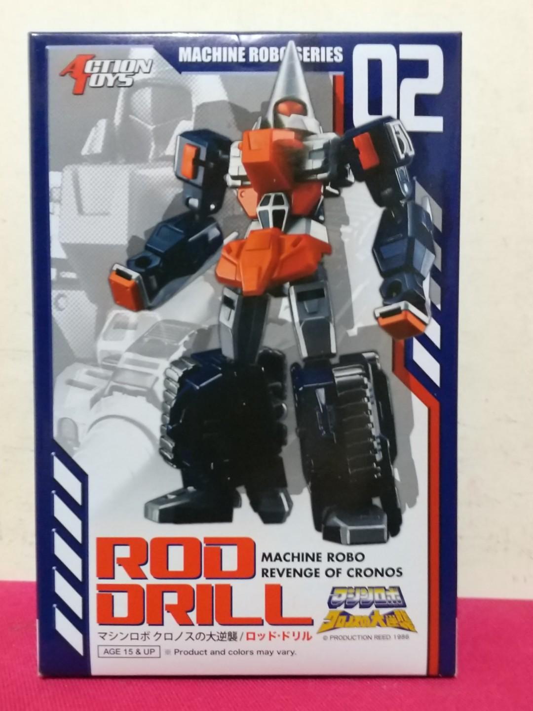全新 Action Toys 天威勇士 Machine Robo 合金 No.02 阿樂 Rod Drill, 興趣及遊戲, 玩具 & 遊戲類 ...