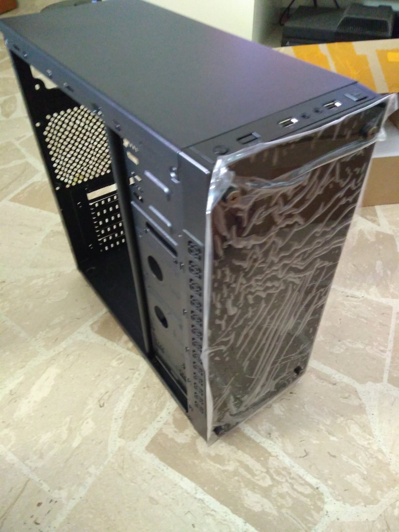 ATX cabinet. Transparent side panel, Computers & Tech, Parts ...