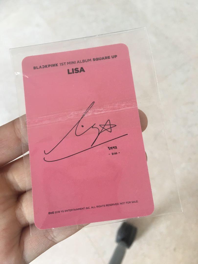 Blackpink Lisa square up official pc, Hobbies & Toys, Memorabilia ...