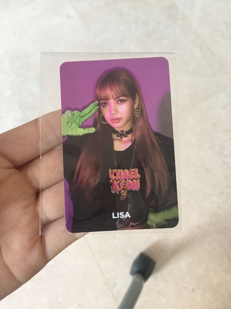 Blackpink Lisa square up official pc, Hobbies & Toys, Memorabilia ...