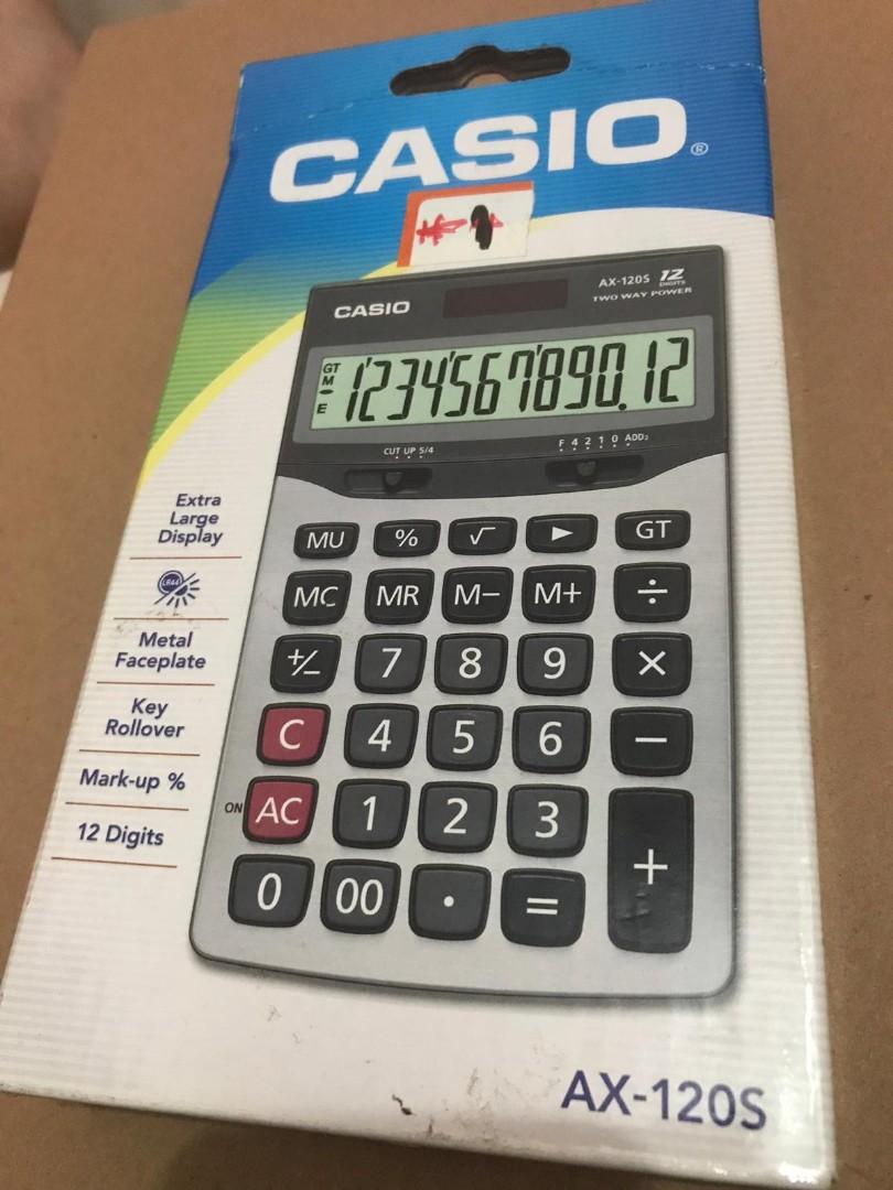 Casio AX-120S Calculator, Hobbies & Toys, Books & Magazines, Assessment Books on Carousell