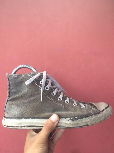 Converse black and white (tempur) original, Fesyen Pria, Sepatu ...