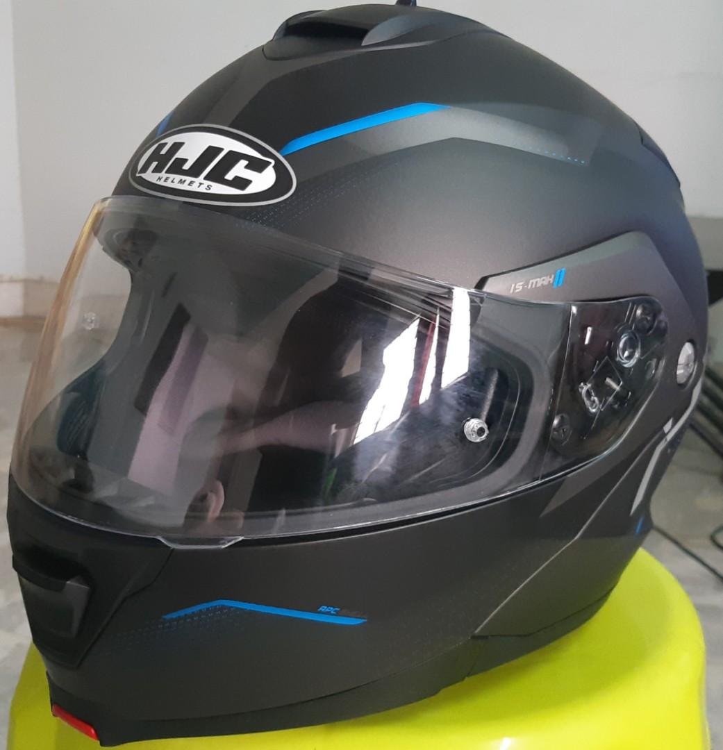 Double Visor HJC IS-MAX Modular Helmet, Motorbikes on Carousell