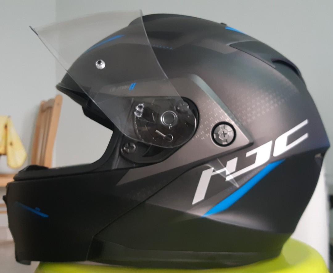 Double Visor HJC IS-MAX Modular Helmet, Motorbikes on Carousell