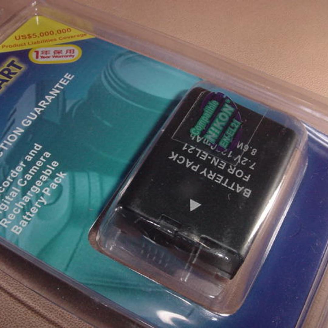 EN-EL21 ENEL21電池合Nikon 1 V2相機 請看內容 香港行貨 完整包裝 由POWERSMART一年保用, 攝影器材, 攝影 ...