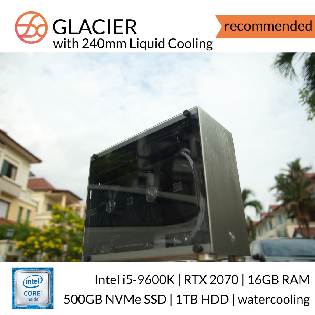 Glacier Small Form Factor (SFF) Powerhouse INTEL Liquid Cooled/Cooling ...