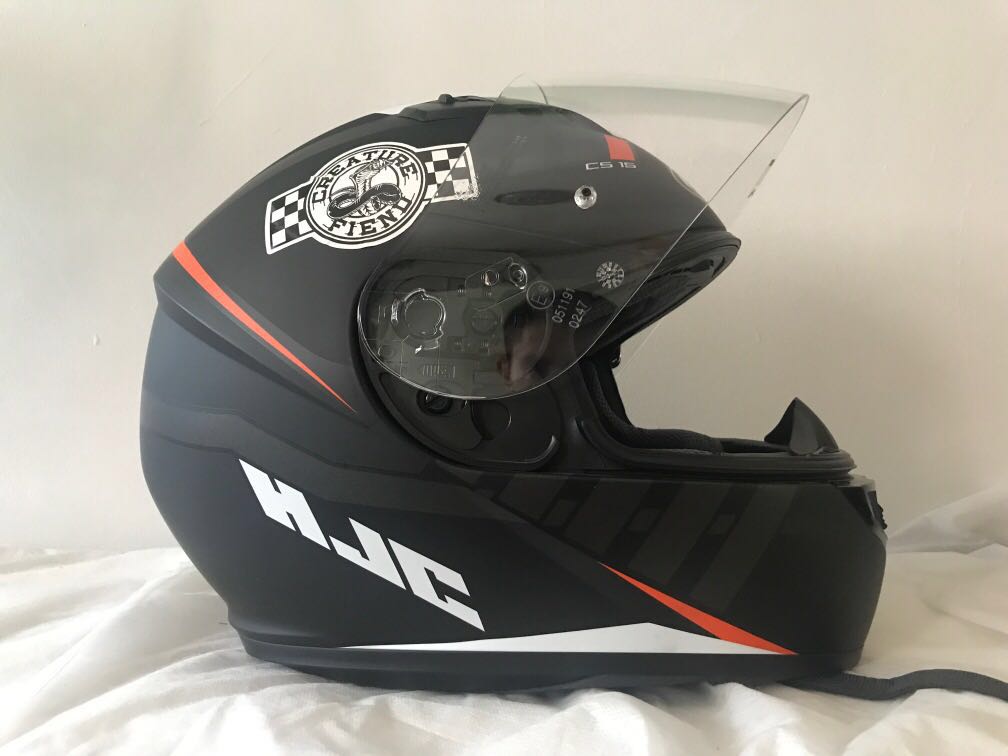 HJC full face helmet, Motorcycles, Motorcycle Apparel on Carousell
