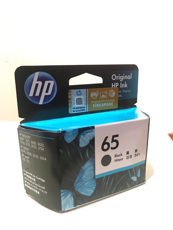 HP Ink Cartridge (65) - Black (Original), Hobbies & Toys, Stationery ...
