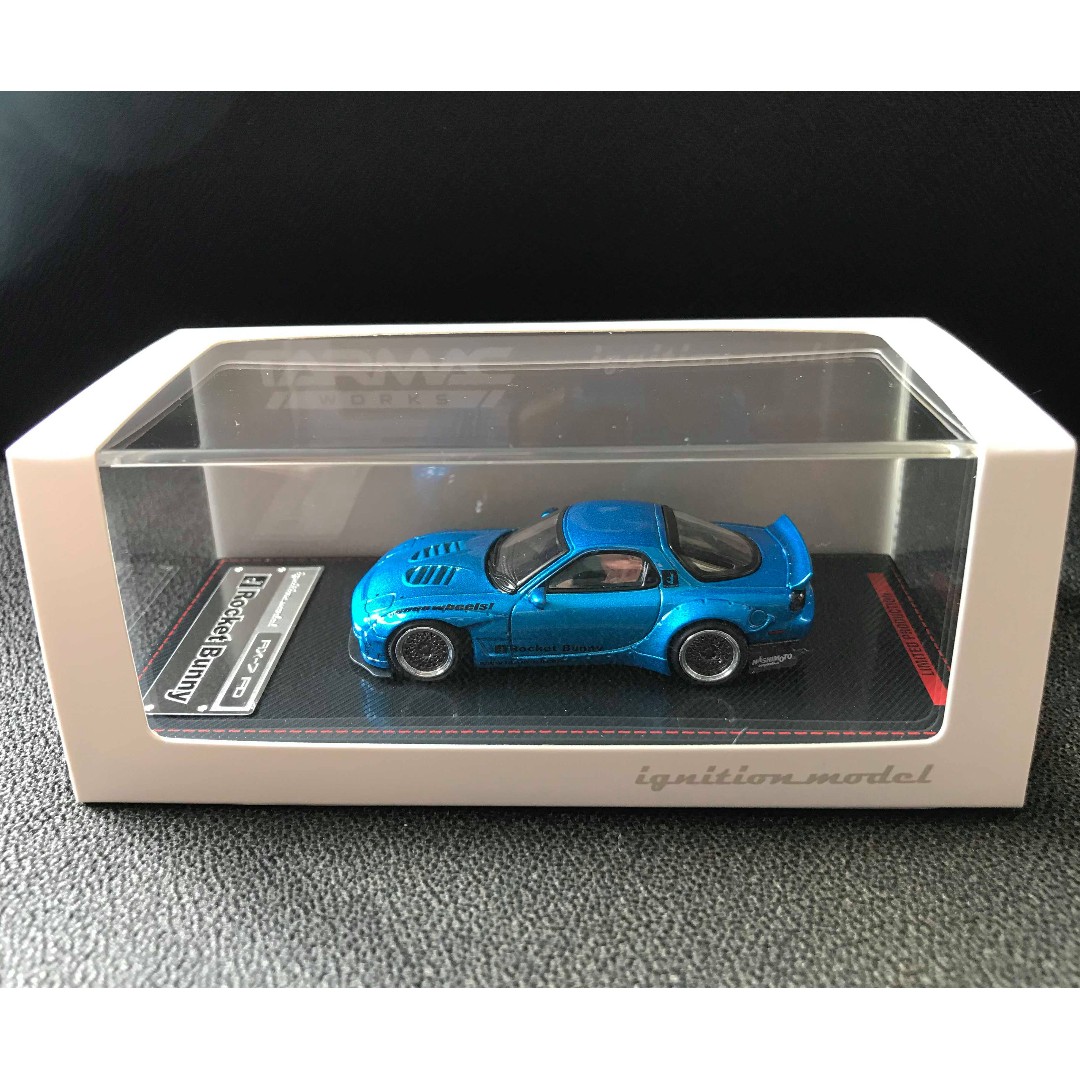 Ignition Model Rocket Bunny RX-7 (FD3S) Blue Metallic, Hobbies & Toys, Toys & Games on Carousell
