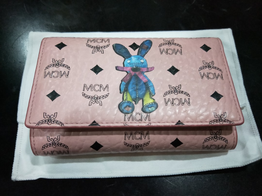 MCM pink rabbit wallet, Luxury, Bags & Wallets on Carousell