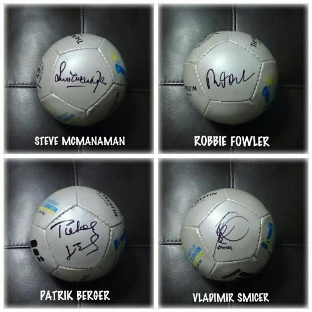 Mini Soccer Balls Signed By Liverpool Legends, Sports Equipment, Sports ...