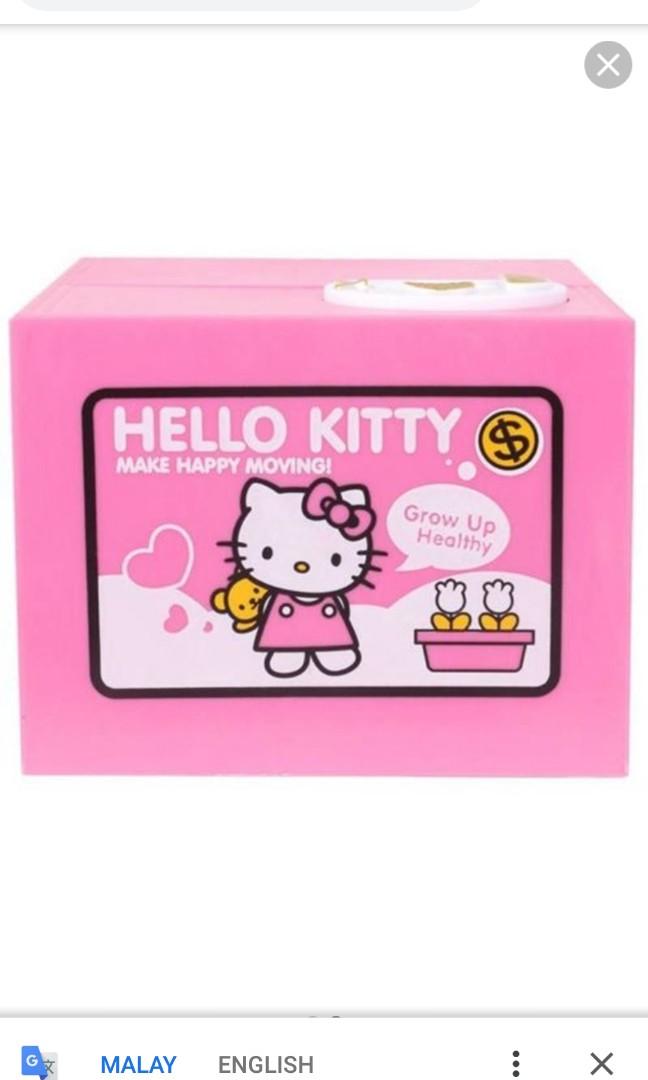 Mischief Saving Box piggybank - hello kitty, Hobbies & Toys, Toys ...