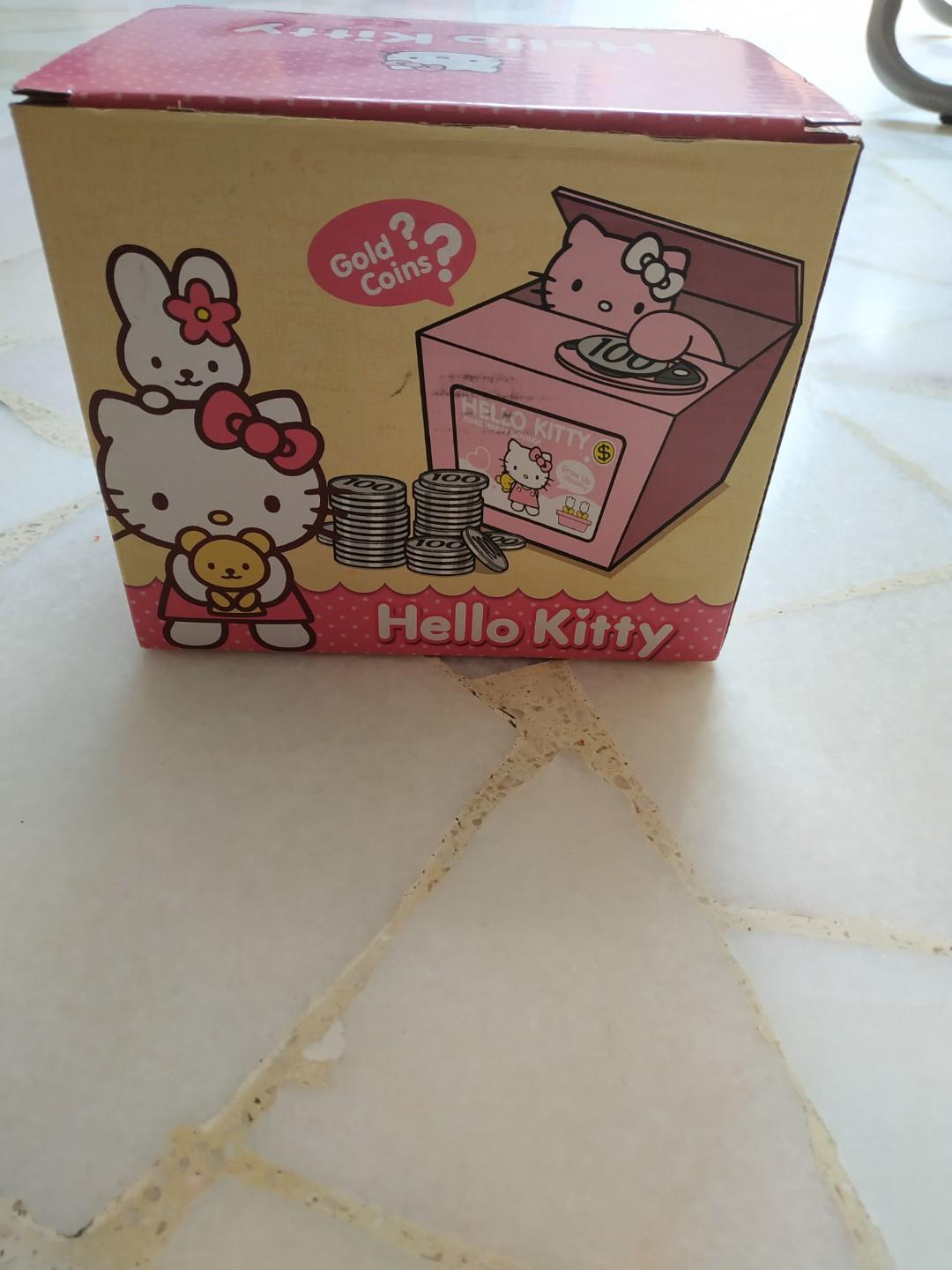 Mischief Saving Box piggybank - hello kitty, Hobbies & Toys, Toys ...
