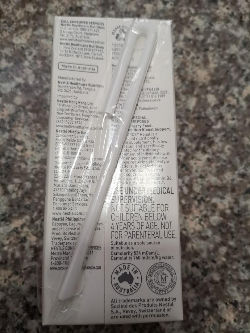 Nestle Novasource Renal Milk, Health & Nutrition, Health Supplements ...