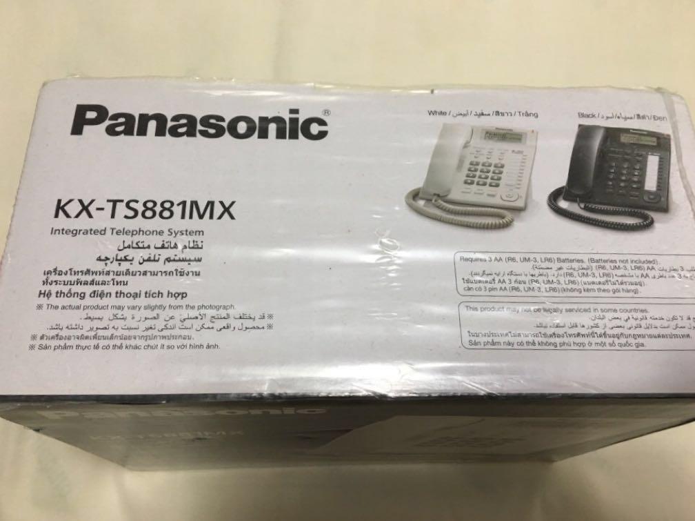 PANASONIC TELEPHONE SET KX-TS881MX, TV & Home Appliances, TV & Entertainment, TV Parts ...