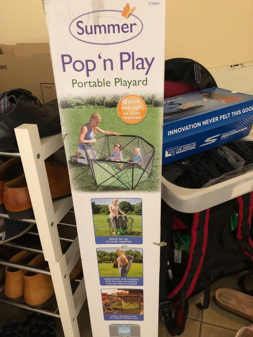 Pop and play portable play yard, Babies & Kids, Infant Playtime on ...