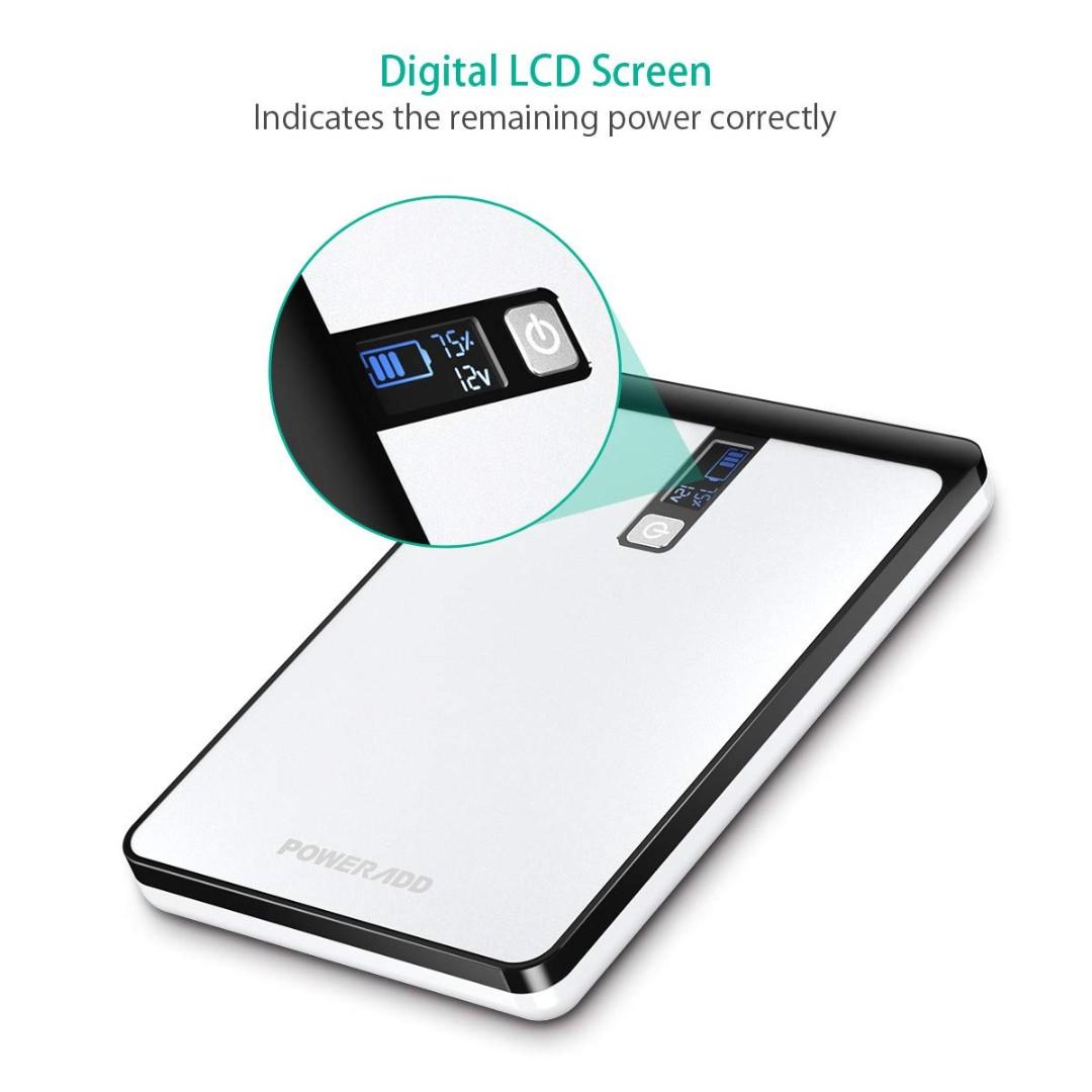 POWERADD Pilot Pro 32000mAh Power Bank Dual USB Port 4.5A (9V-20V DC ...