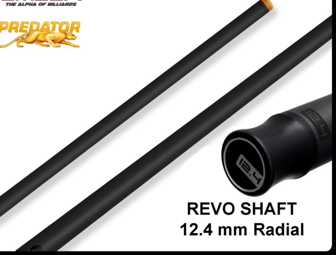 Cue shaft-Predator Revo Shaft 12.4mm/12.9mm radial joint & unilock ...