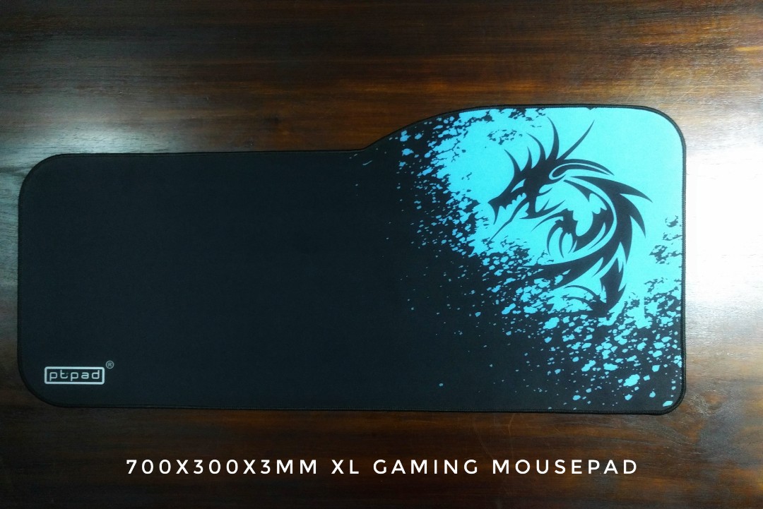 Pt-pad 700*300*3mm XL Gaming Mousepad - Blue Dragon, Computers & Tech ...