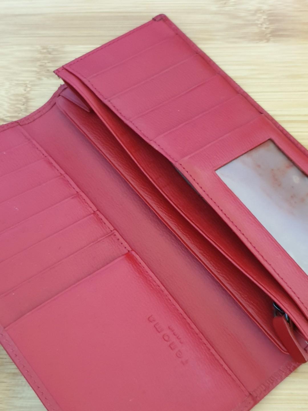 Renoma Red Long Wallet, Women's Fashion, Bags & Wallets, Wallets & Card ...