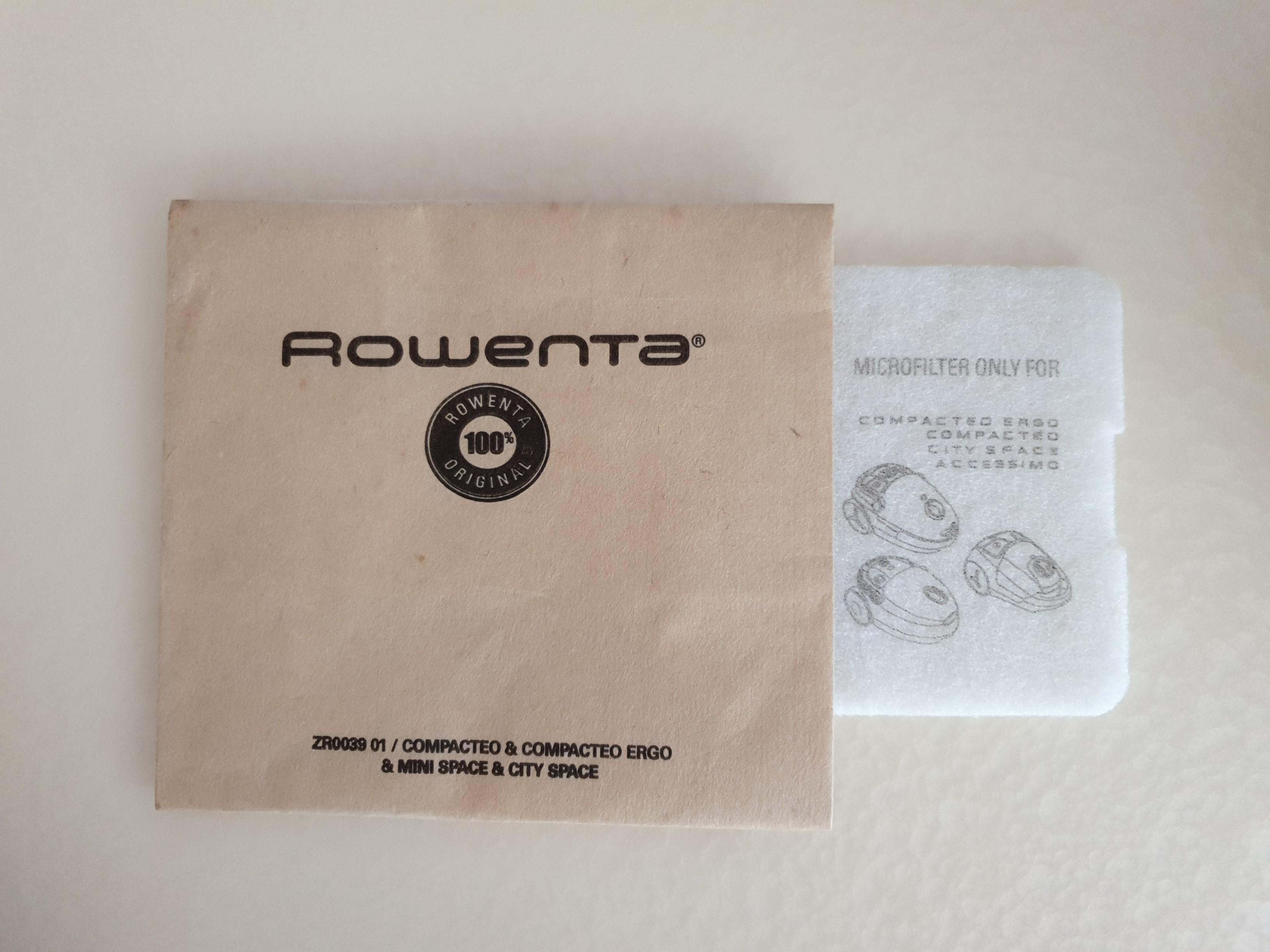 Rowena Tefal Moulinex Vacuum Cleaner Bag and Microfilter, TV & Home ...